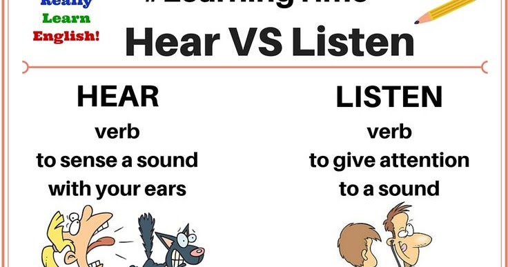 BLOG FOR ESO STUDENTS: HEAR versus LISTEN