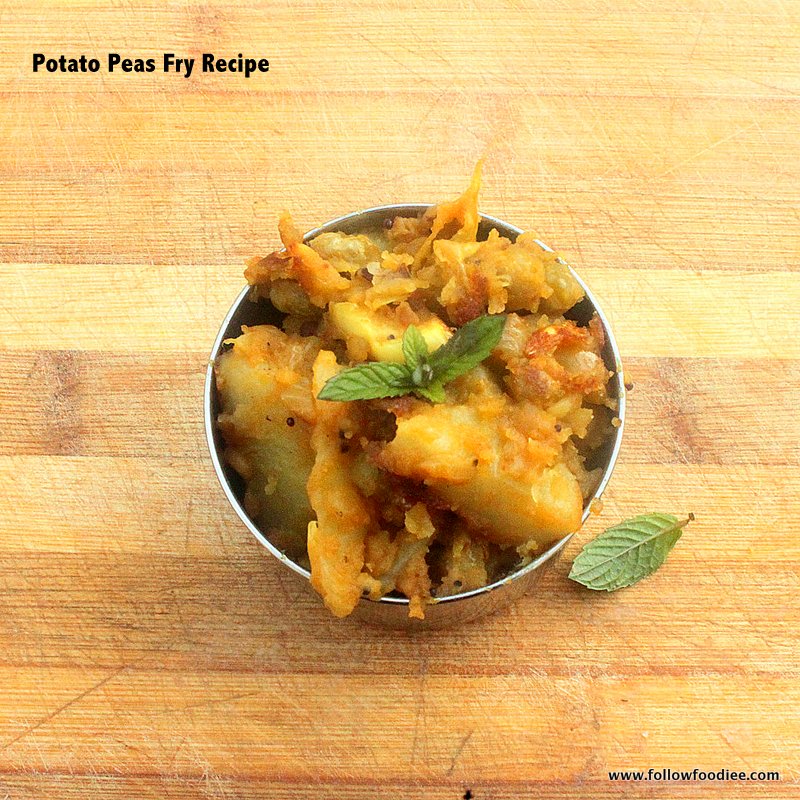 Follow foodie: URULAI KIZHANGU PATTANI PORIYAL | POTATO PEAS FRY