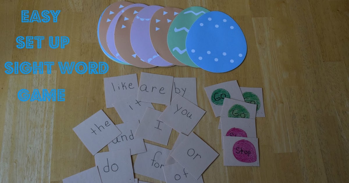 Dabblingmomma: Sight Word Game