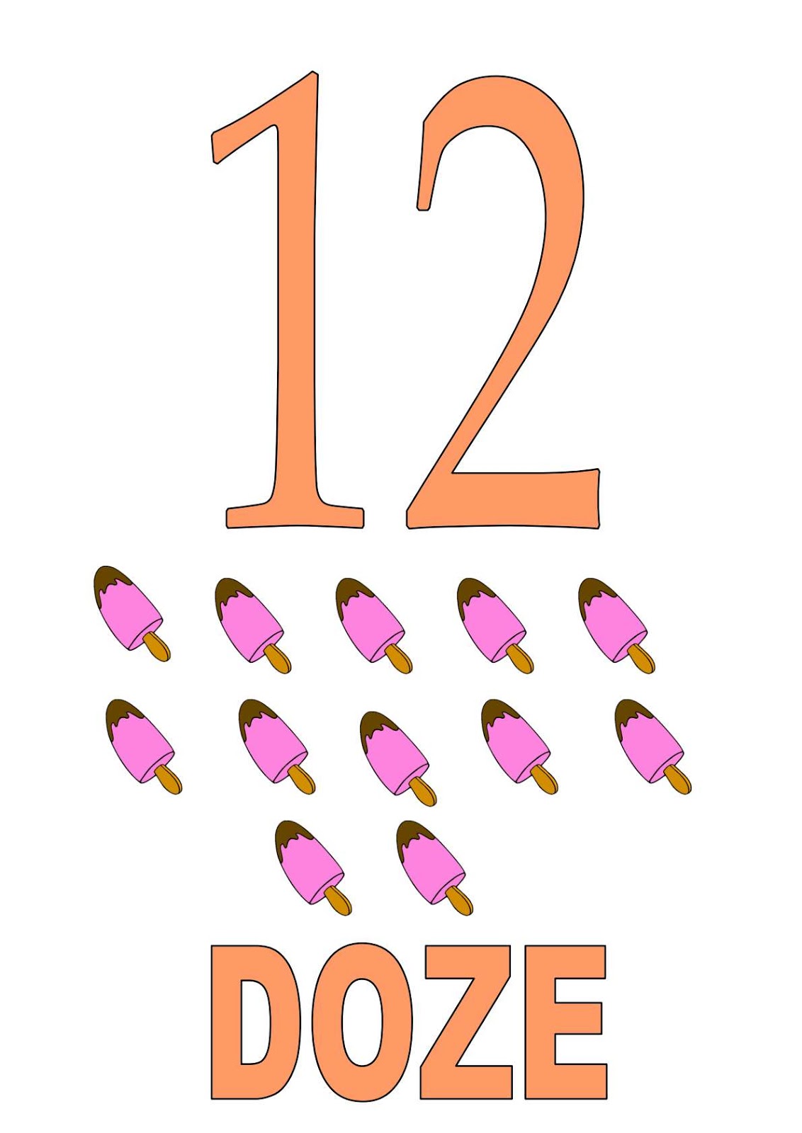 Cartazes dos números Cards coloridos e ilustrados com os números e as ...