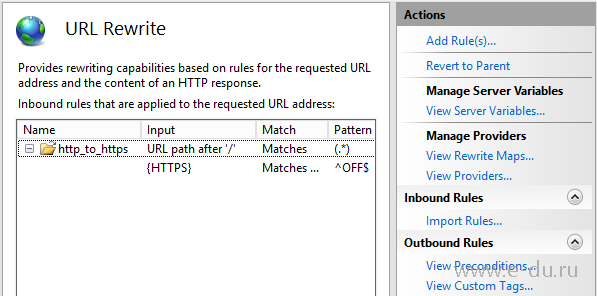 Redirect Https To Https Iis