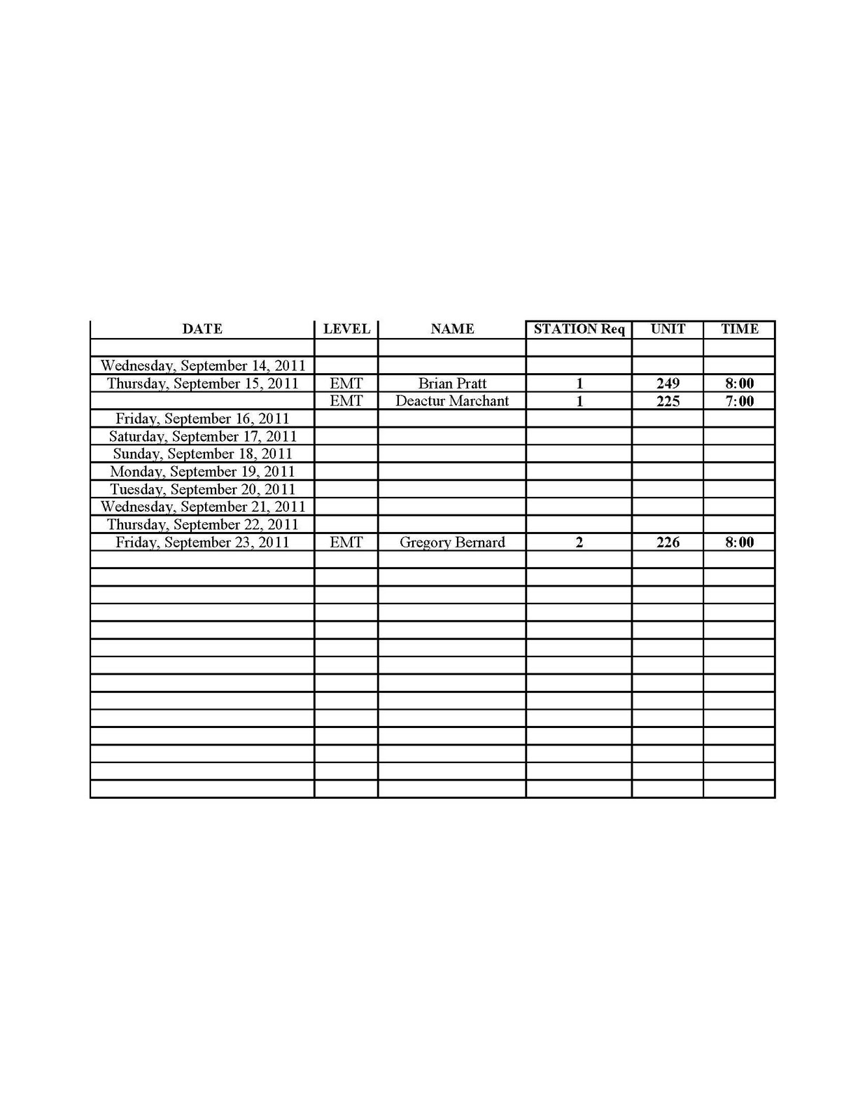 Fortis College Extern Calendars