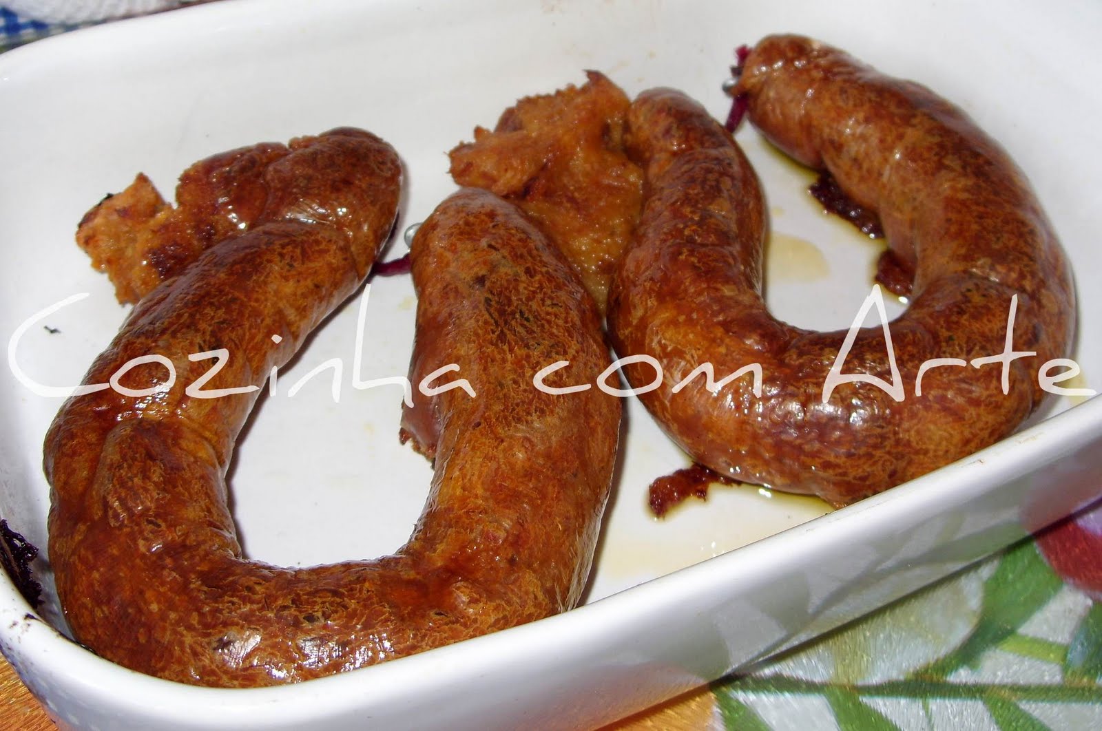 Cozinha com Arte: alheira de bacalhau no forno