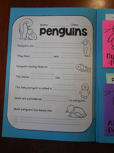 The Paper Maid: Interactive Penguin Lapbook