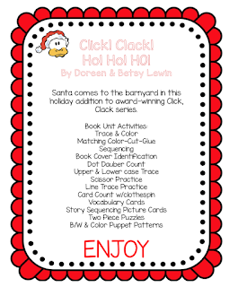 CLICK! CLACK! HO! HO! HO! BOOK UNIT ~ Book Units by Lynn