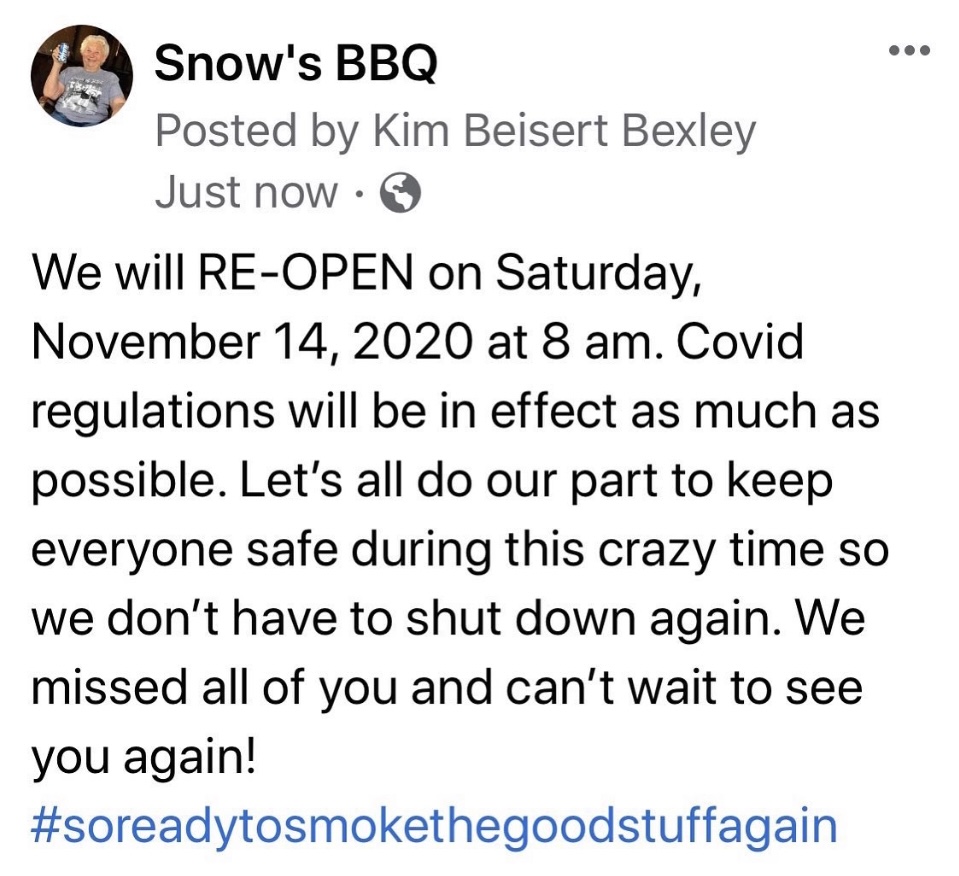 #51 - SNOW'S BBQ - Line Up for BBQ