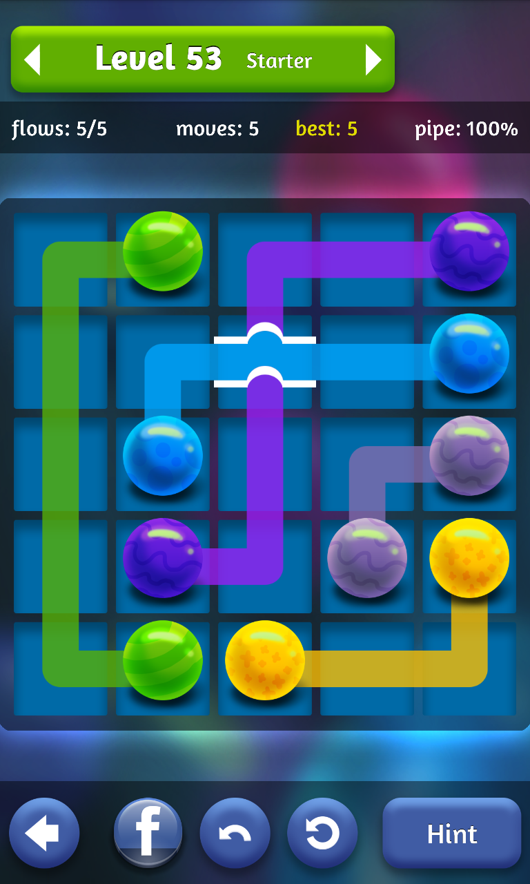 Flow Frenzy Bridges [Starter] Level 53 ~ Doors Geek