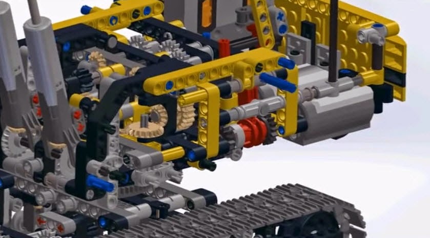 Video A Solidworks Assembly 3D Animation of Lego Technic Motorized ...