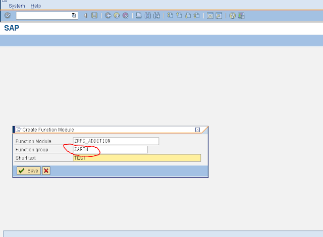 SAP TECH: Creation and Calling an RFC function module from one system to another ( Ex : Addition )