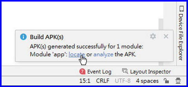 BugWorkShop - 甲蟲工作室: Android Studio - 匯出 Android Debug APK 流程（七）
