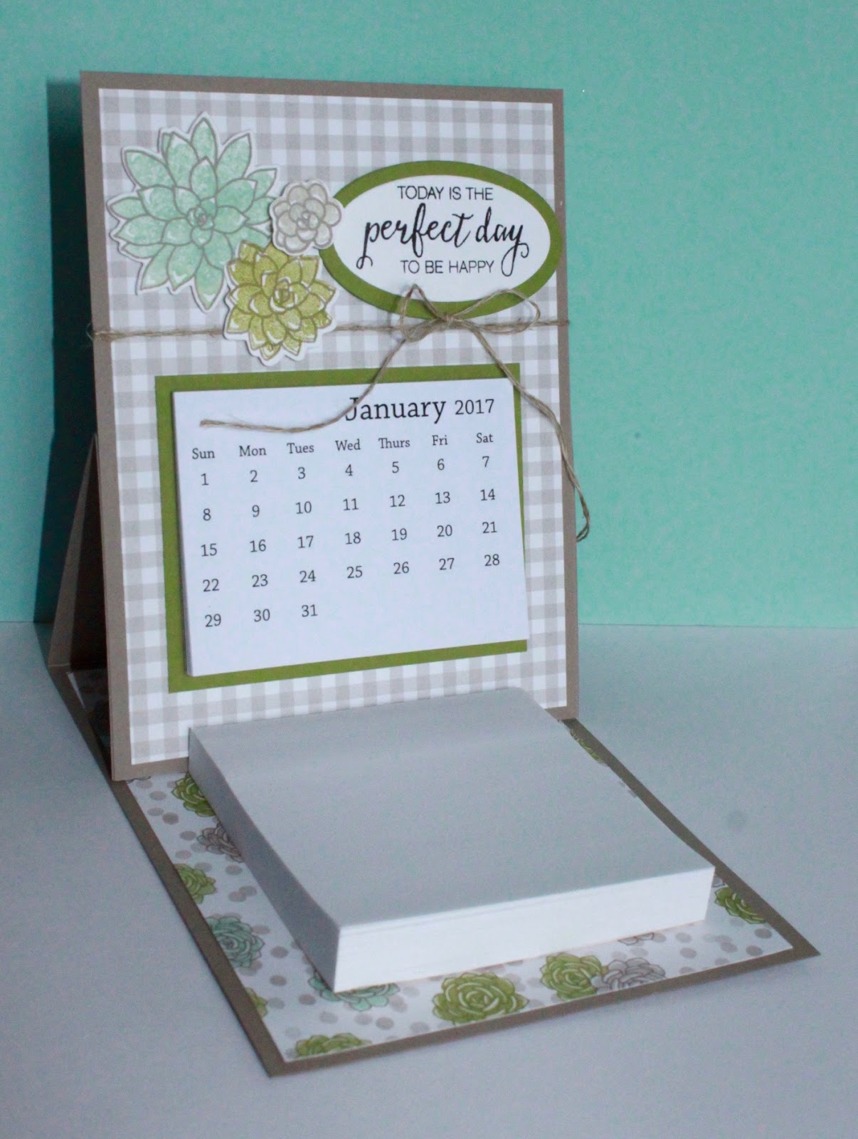 Just Julie B's Stampin' Space: Calendar Post-it Project for Class this ...