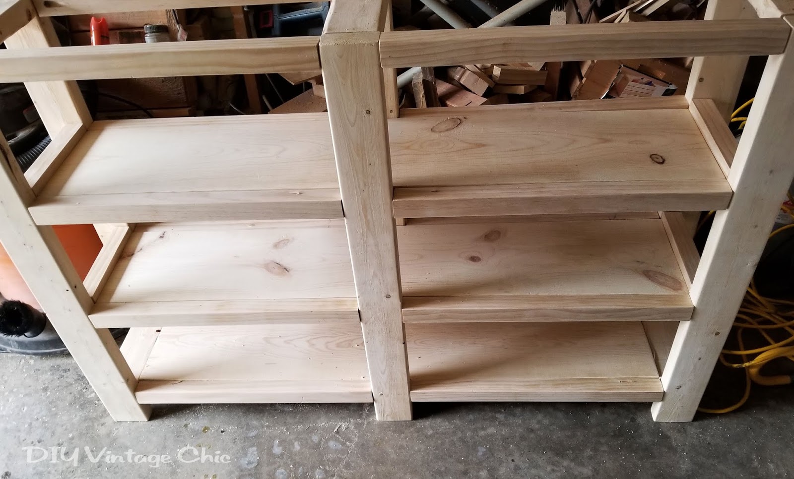 DIY Wine Crate Console Table
