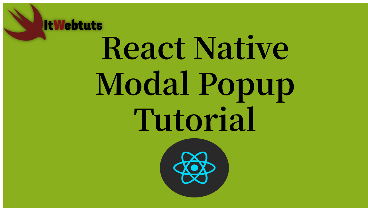 React Native Modal Popup Tutorial React Native Modal Popup Tutorial