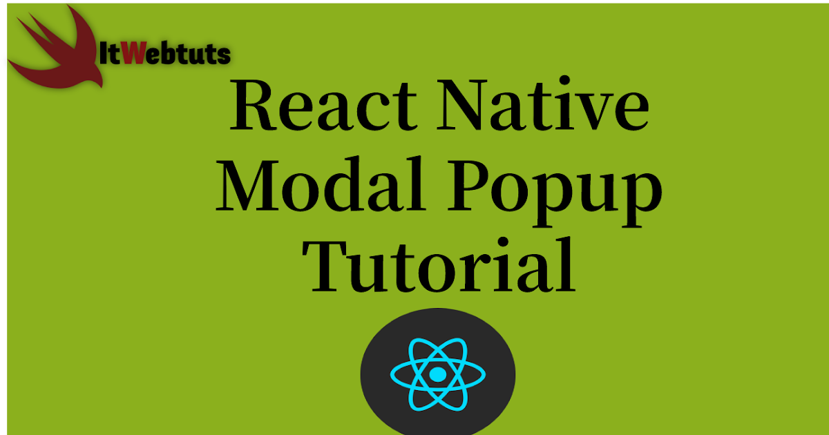 React Native Modal Popup Tutorial