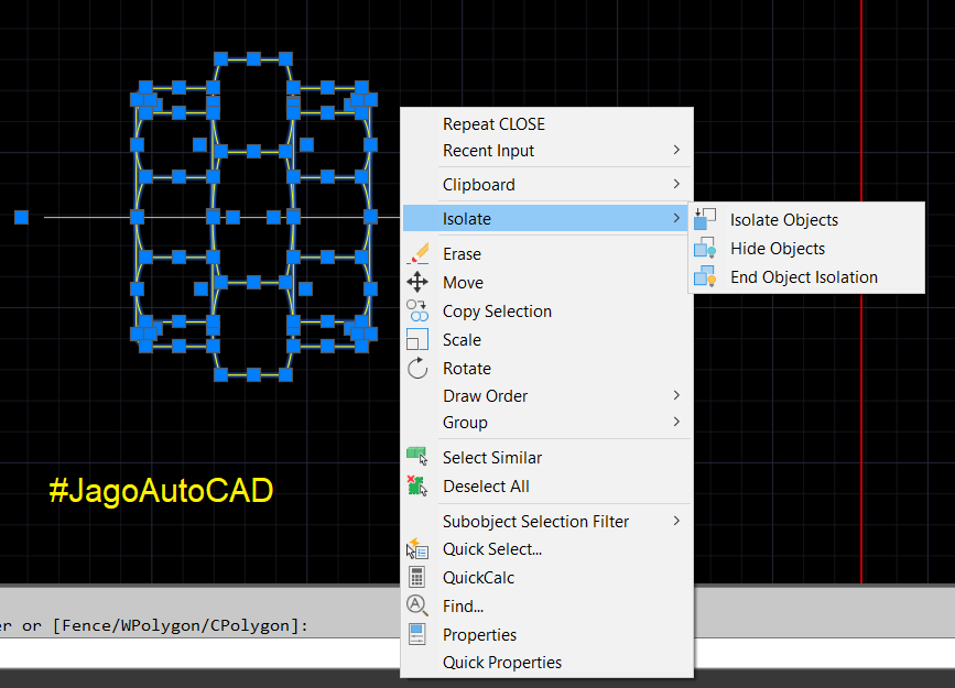 Fungsi Isolate Di Autocad