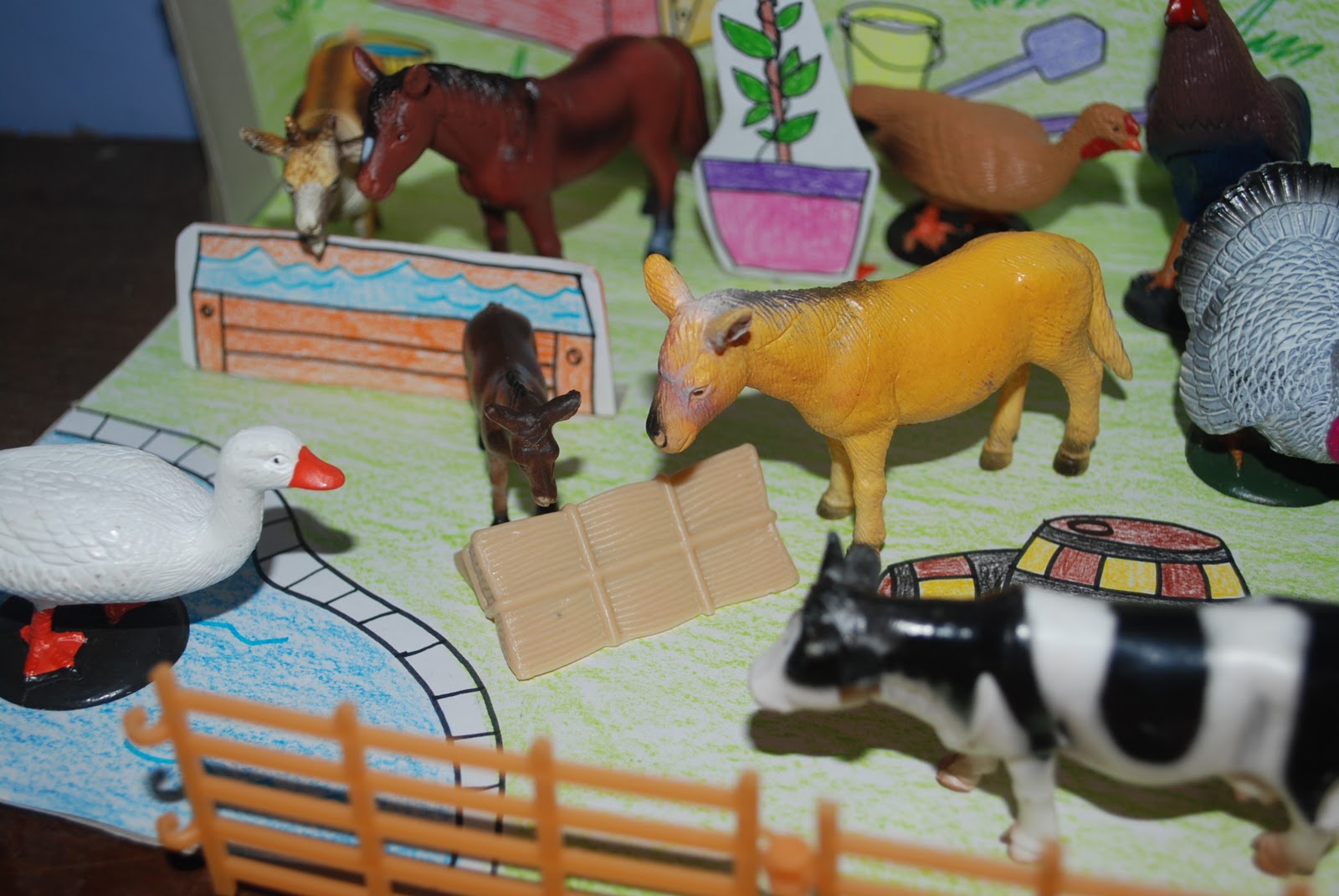 This Simple Mom Life: Reusing idea: Diorama-inspired Farm play scene