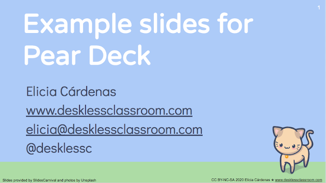 The Deskless Classroom: Pear Deck Resources