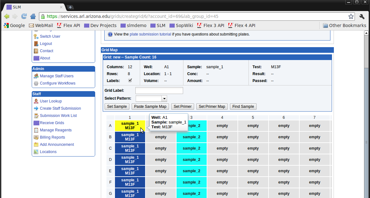 limscoder: SLM (Sample Lifecycle Manager)