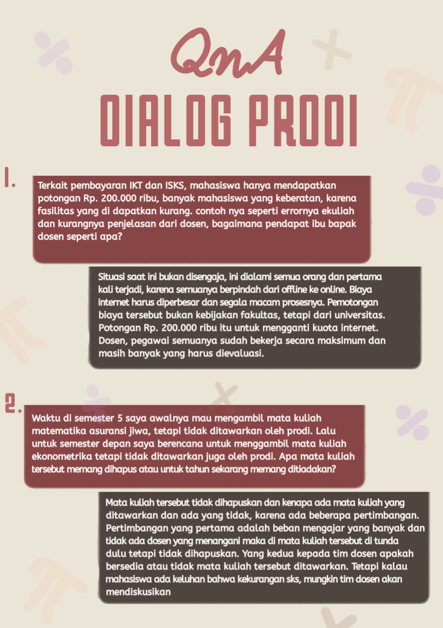 DIALOG PRODI - CURHAT BERSAMA PRODI ~ HIMATIKA UNISBA | Himpunan ...