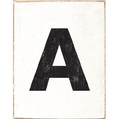 A In Block Letters - Formal Letter