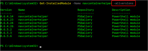 Steve Endow - The Blog: Business Central Docker Containers: Make sure to update NavContainerHelper
