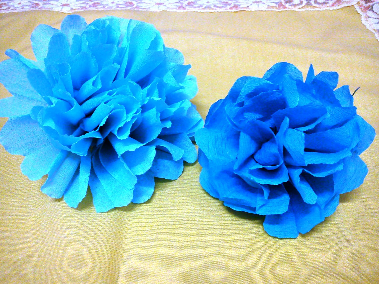 Nursaila Norman: DIY : Blue Crepe Paper