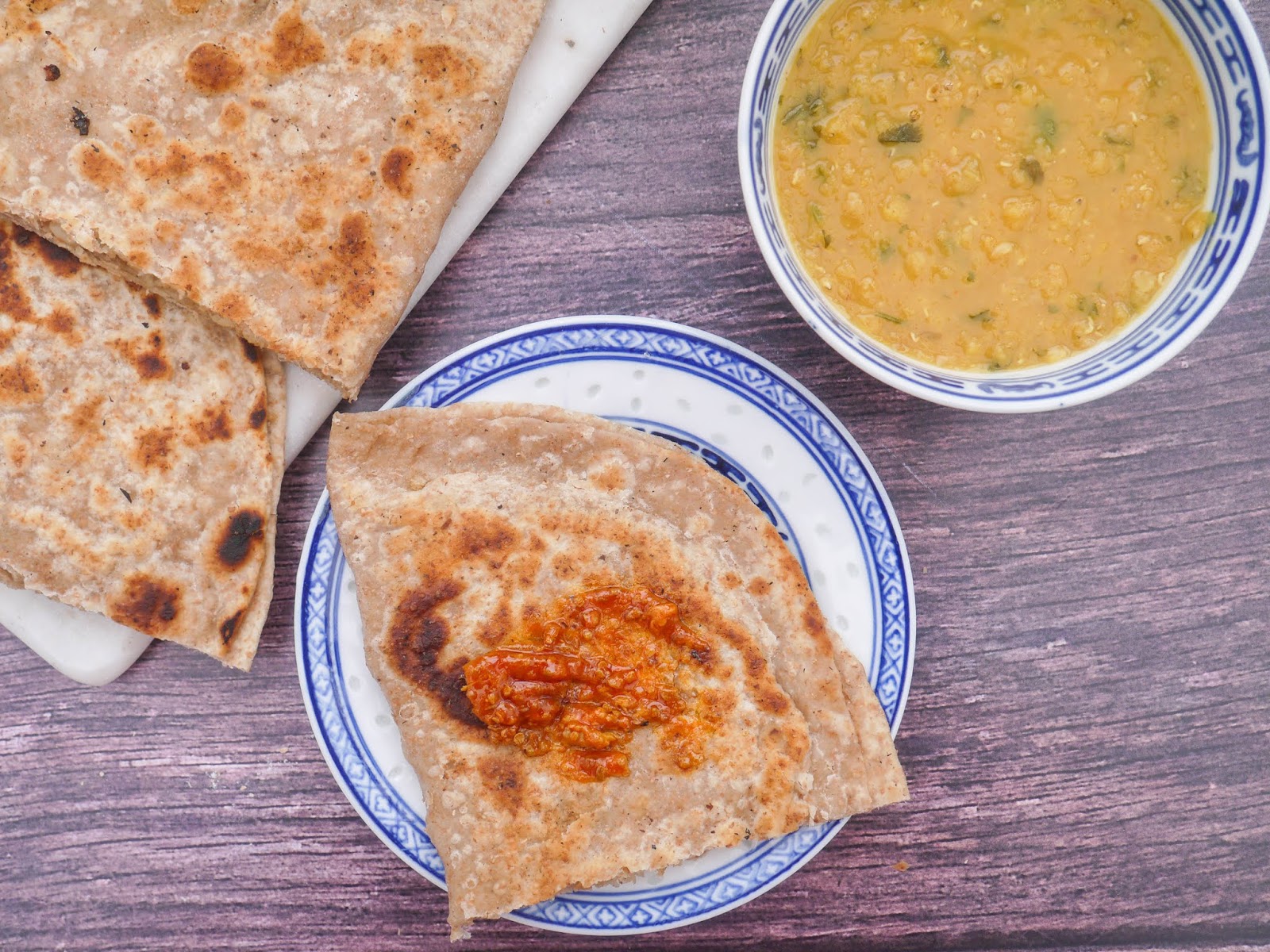 This Muslim Girl Bakes: Cauliflower Chilli Cheese Stuffed Roti.