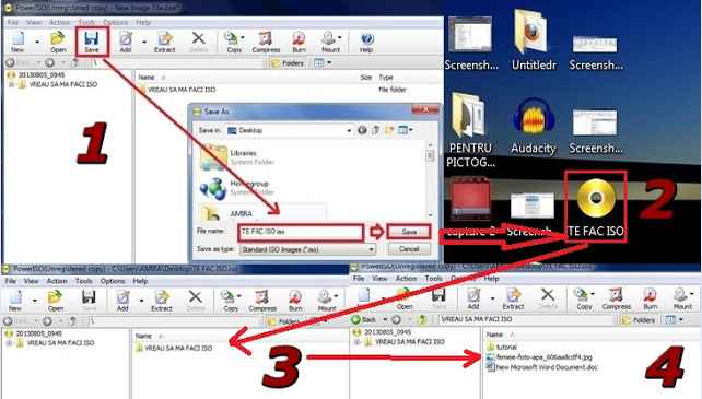 salveaza imagine iso