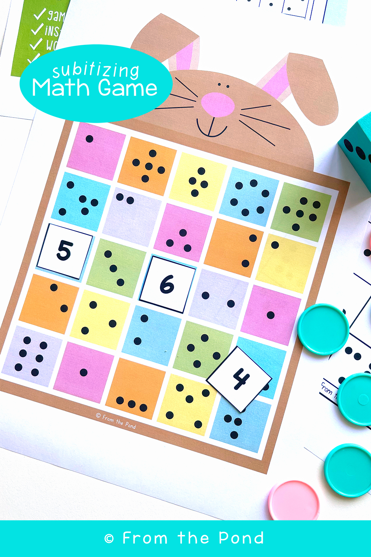 Subitizing Non Standard Patterns to 6 | From the Pond