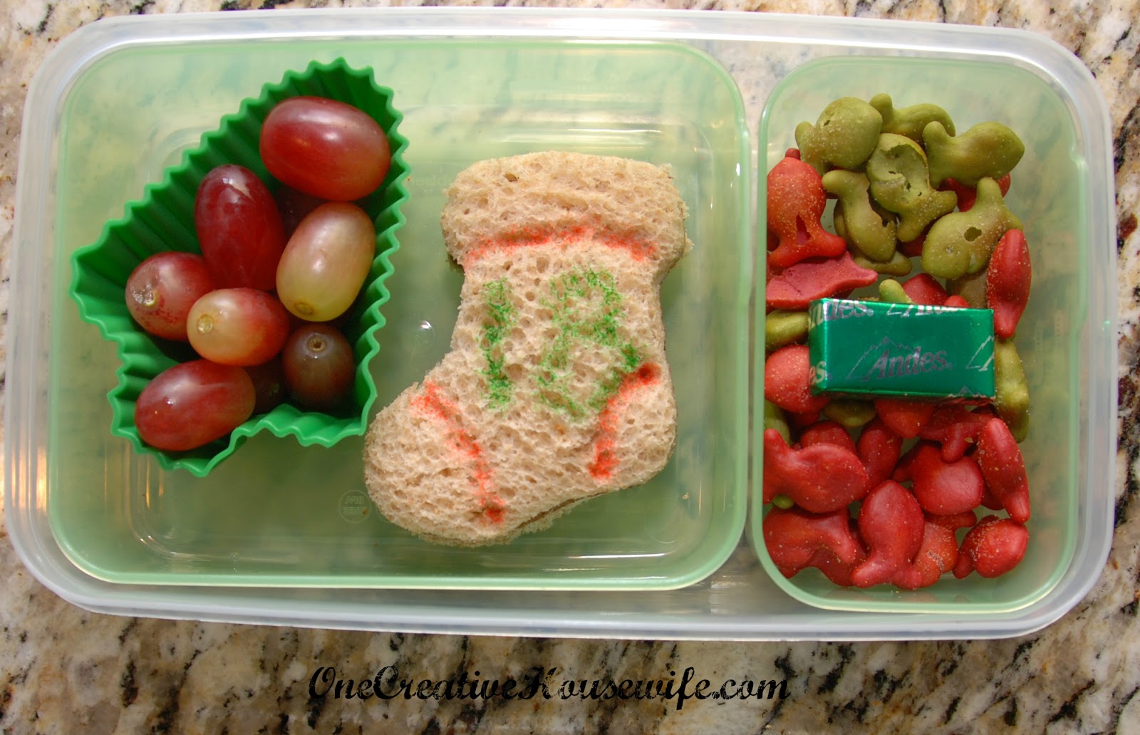 One Creative Housewife: Lunches Week 15 - Advent Style