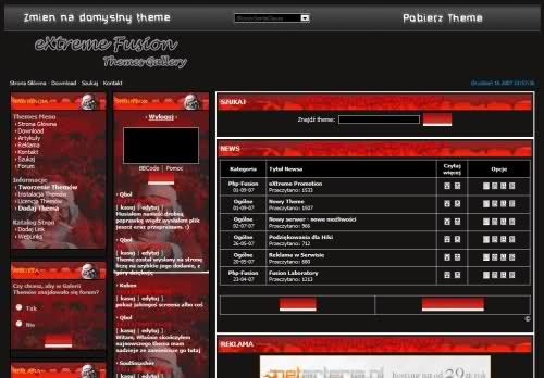 Free php-fusion Blood Red Black Christmas Theme