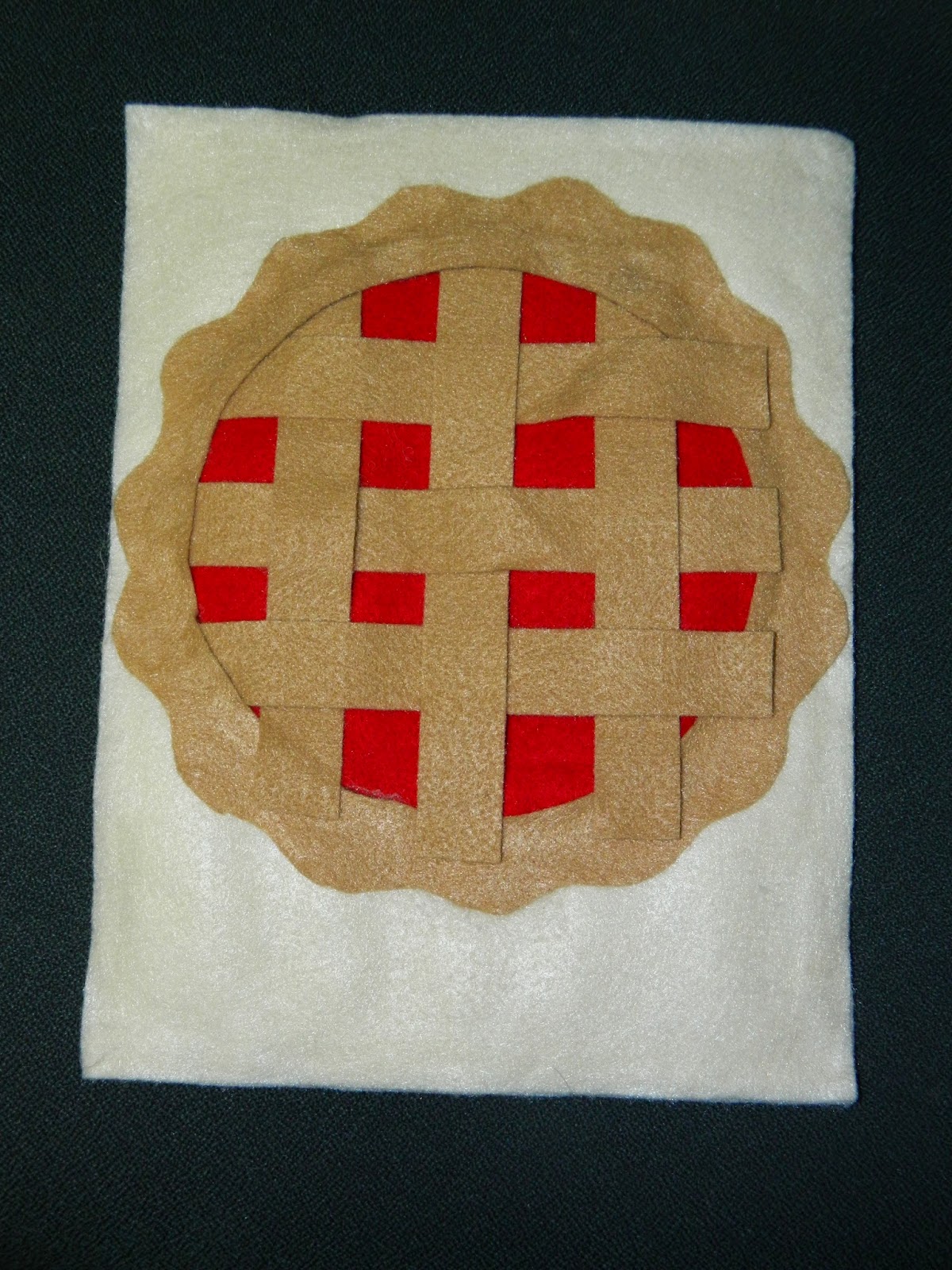 Crafty Curwen: Quiet Book: Weaving Pie