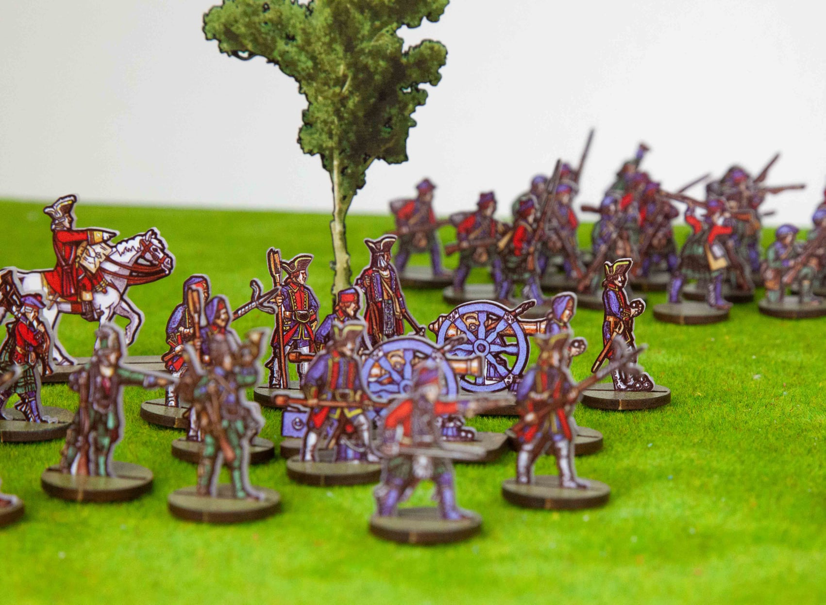 Flintlock and tomahawk: French and Indian war paper soldiers