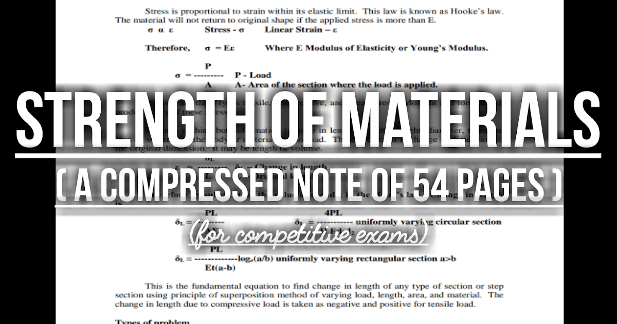 Strength of Materials Notes