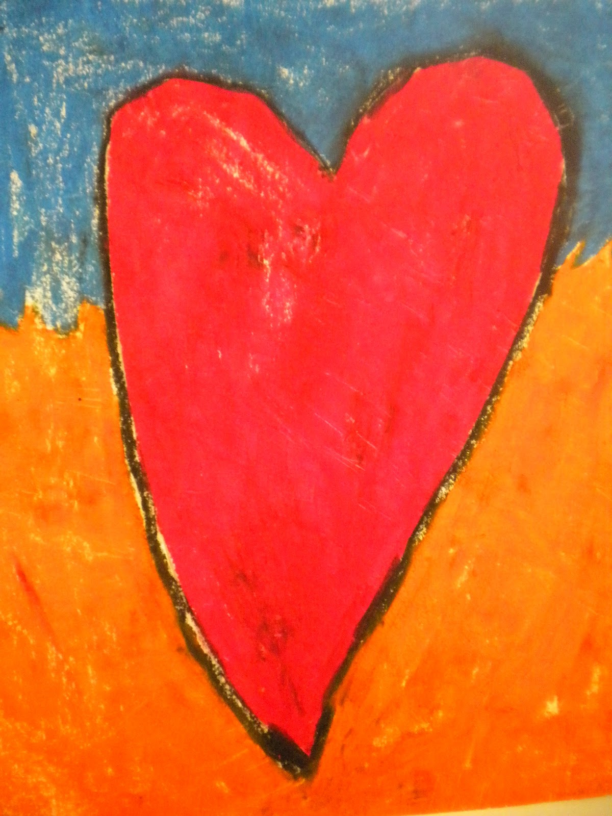 Waitsfield Elementary Art: Jim Dine Hearts