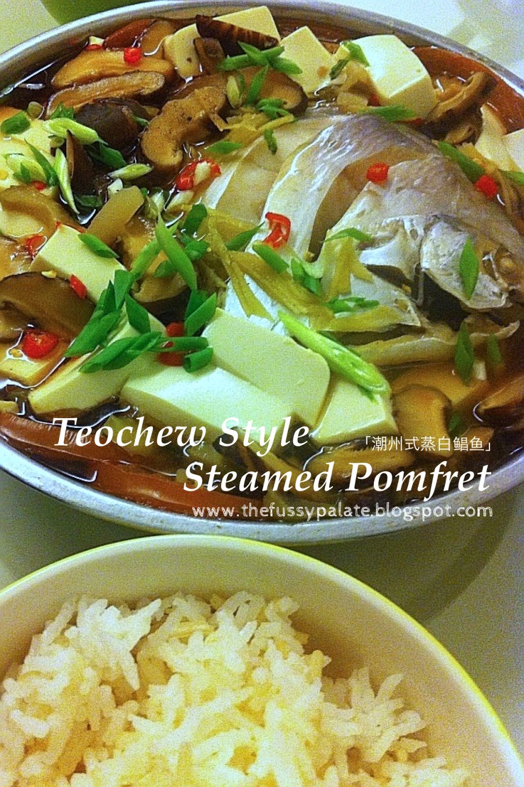 The Fussy Palate: Teochew Style Steamed Pomfret