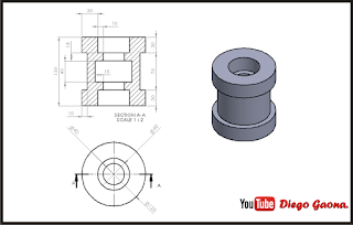 Tutoriales Básicos de Solidworks: Dibujos para practicar.
