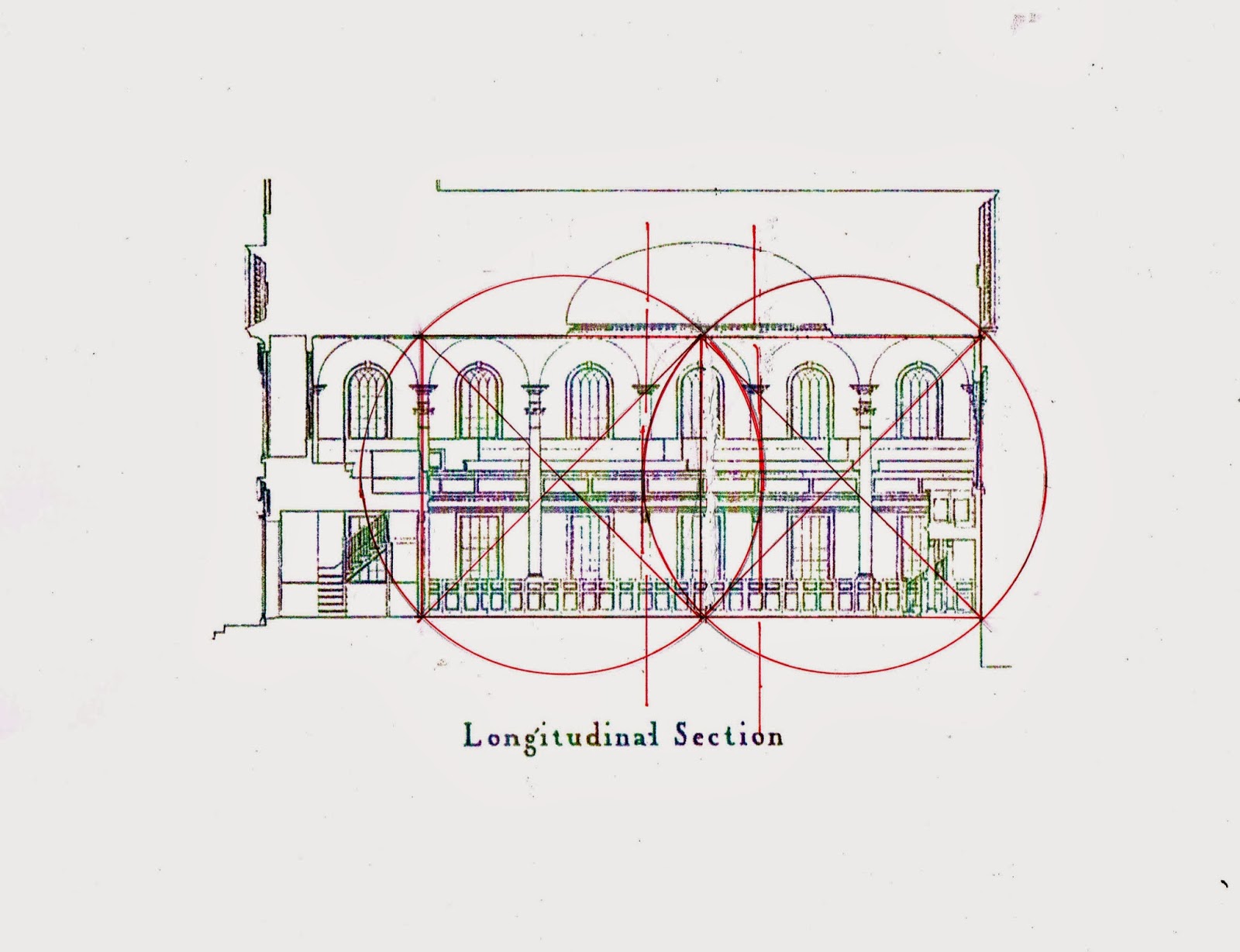 Jane Griswold Radocchia: Old First Church Geometry, Interior Elevations ...