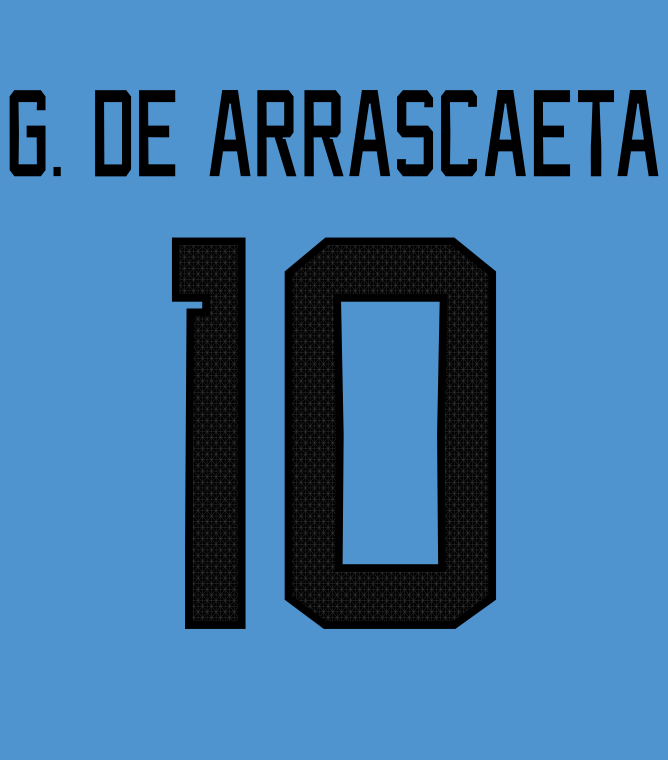 Fontes Camisas de Futebol: Fonte Uruguai 2022 WC