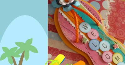 Flip Flop Printable Template for Crafts