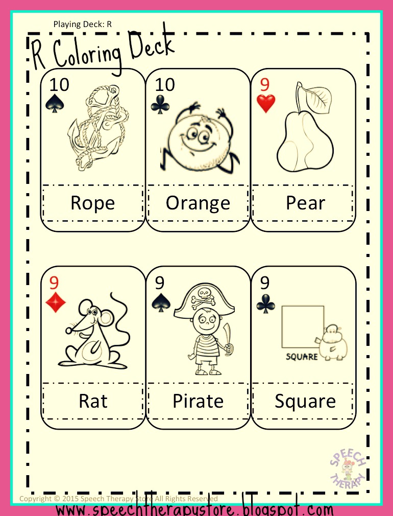 Speech Therapy: Personalize Your Articulation Deck of Cards