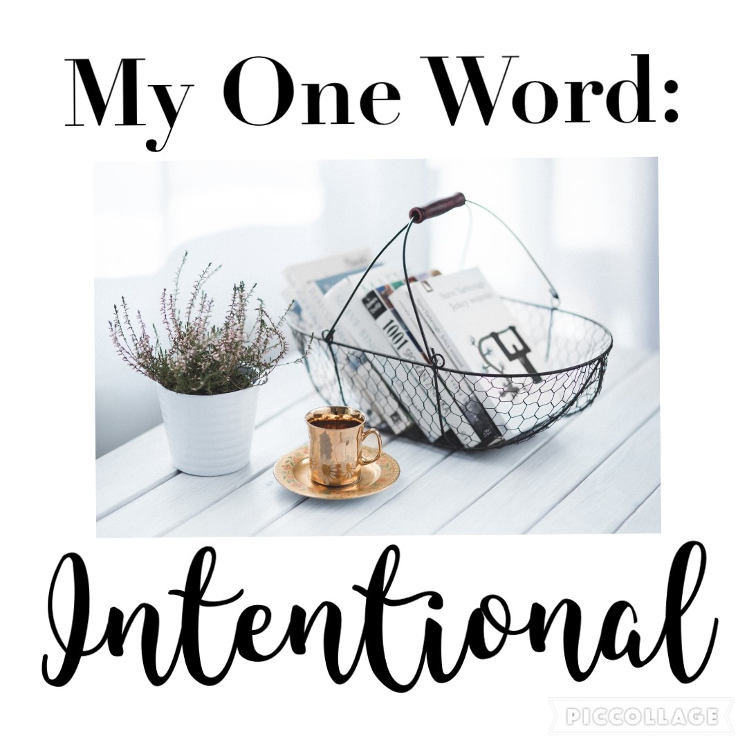 My Really, Real Reality: My One Word: Intentional