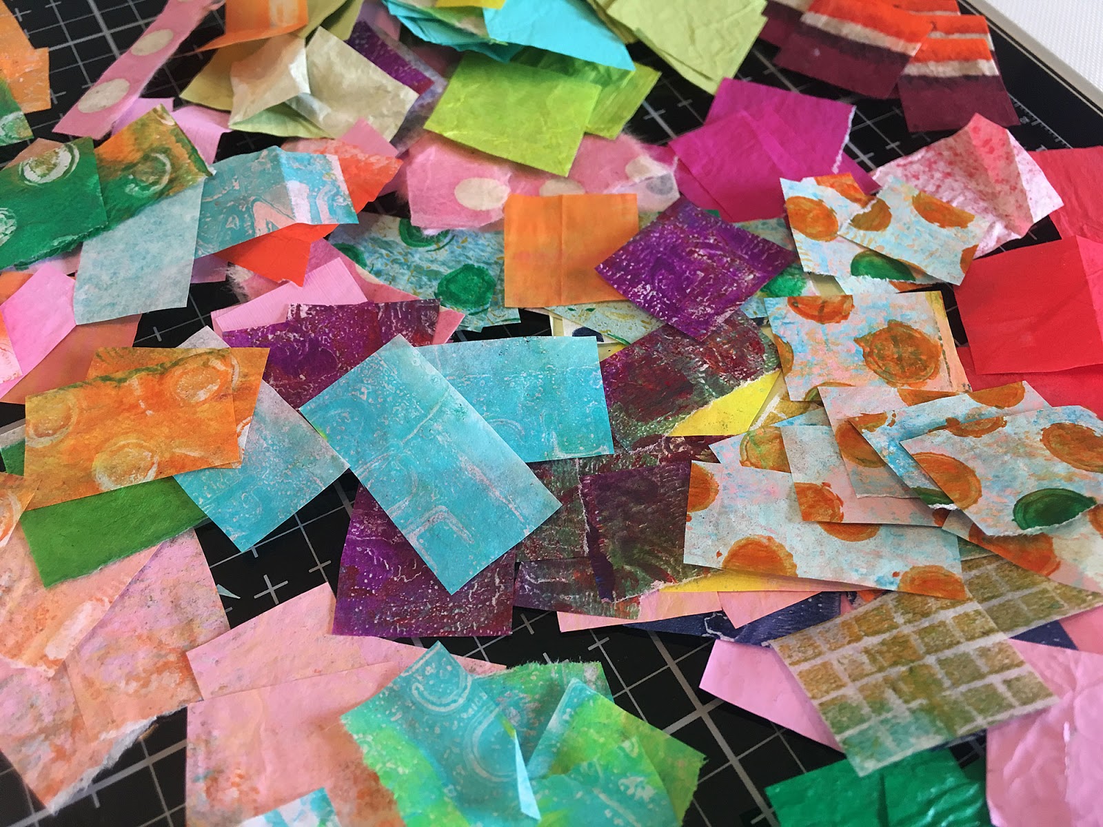 PaperArtsy: 2018 #19 Tissue Paper: Christmas Cards with JoFY {by Anneke ...