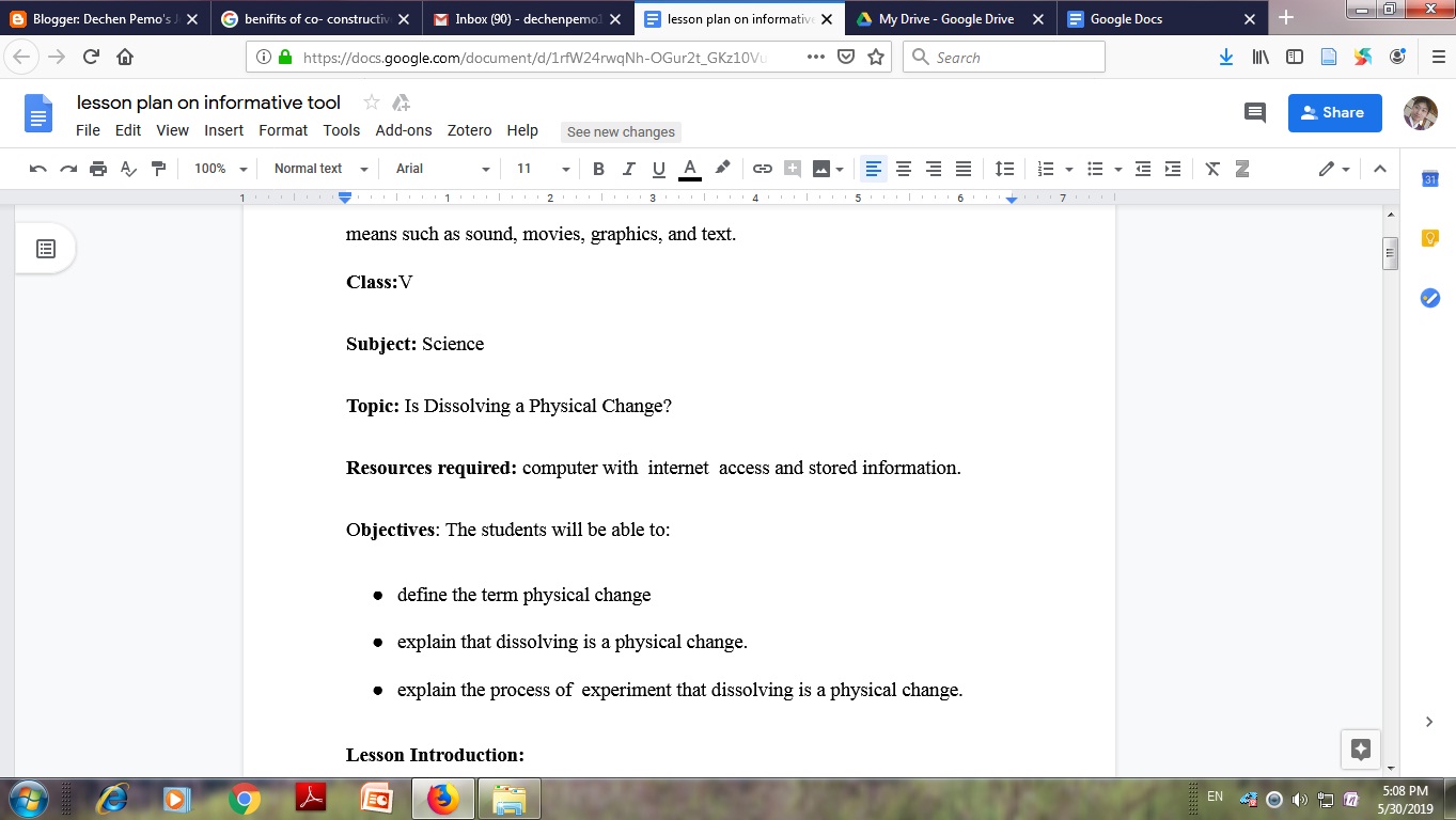 Dechen Pemo's Journal