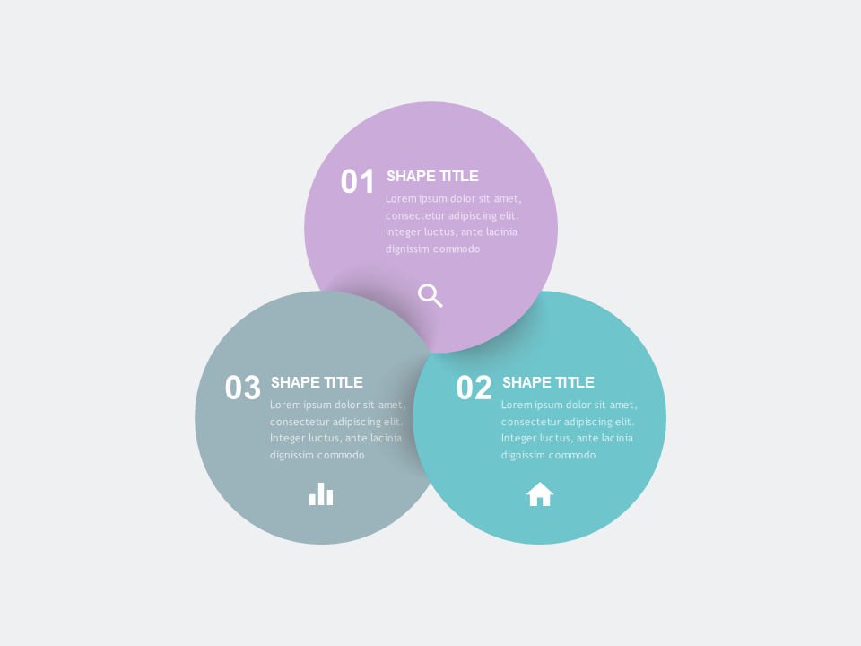 Three Circle Circulation PowerPoint Templates - PowerPoint Free