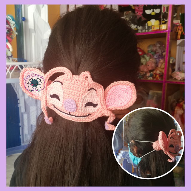 Salva orejas a crochet. STITCH. diseño gratuito