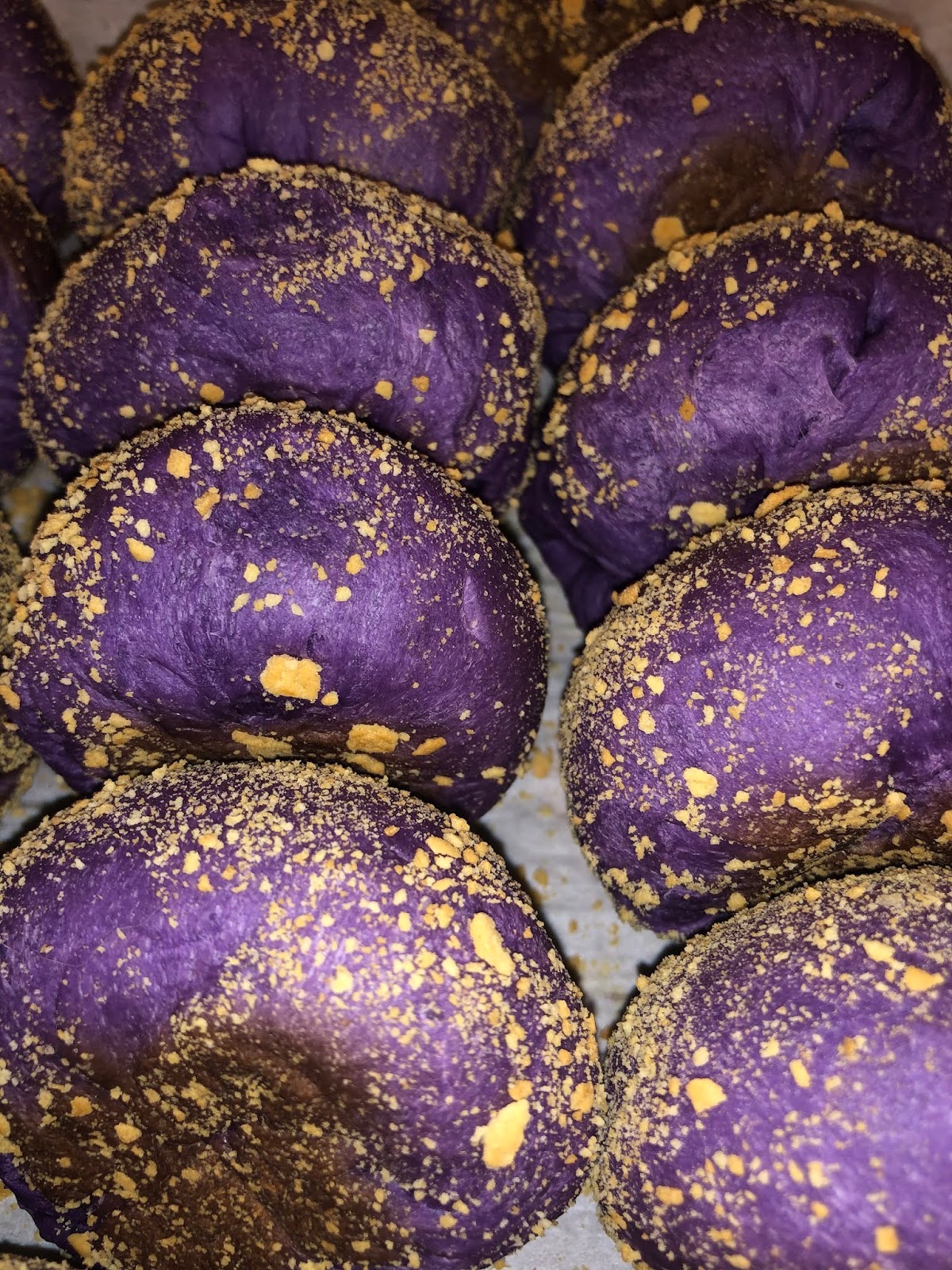 sugarampsprinkle: Ube Cheese Pandesal