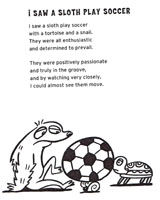 Keeper of the Fun: Funny Poem Showcase: I Saw a Sloth Play Soccer by ...