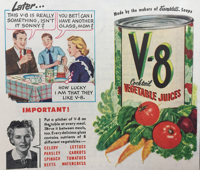 Color My World: 1949 V8 Juice Ad