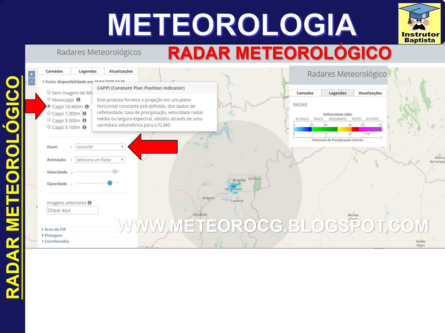 MeteoroCG: COMO ACESSAR RADAR METEOROLÓGICO - REDEMET